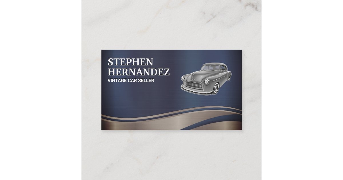 Classic Vintage Car Business Card | Zazzle