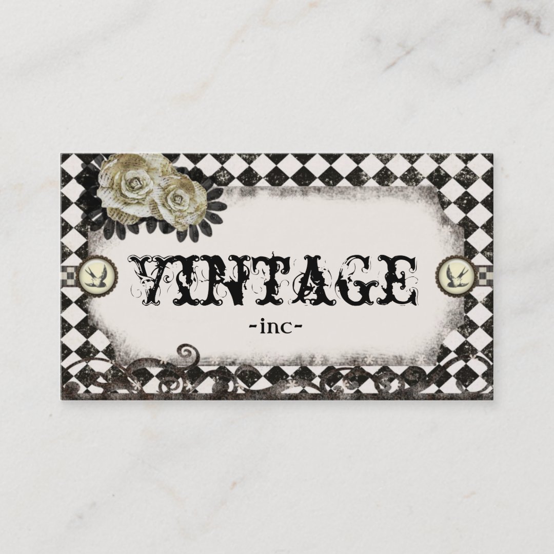 Classic vintage inspired business cards | Zazzle