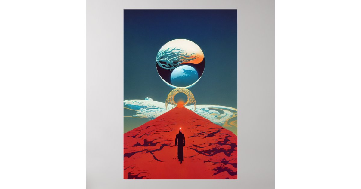 Classic Vintage Science Fiction Fantasy Portal Poster | Zazzle