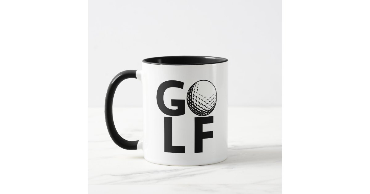 Classic Vintage Teeing It Up Golf Mug | Zazzle