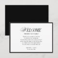 Classic Wedding Welcome Gift Bag Place Cards | Zazzle
