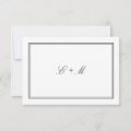 Classic White Elegant Formal Wedding RSVP | Zazzle