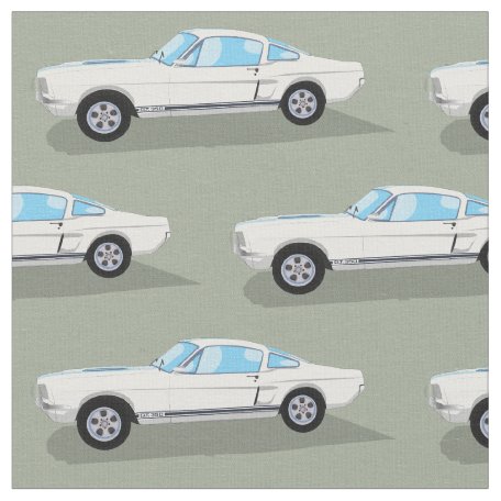 Classic Muscle Car Fabric | Zazzle.com
