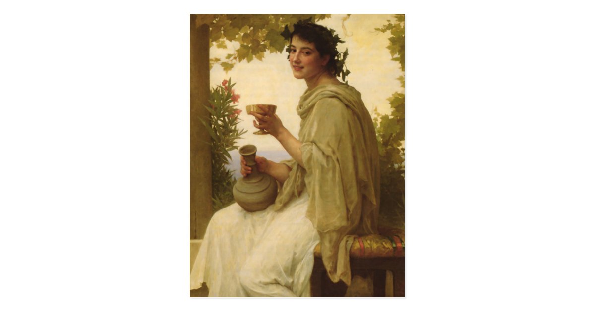 Classic Wine Art Postcard | Zazzle.com