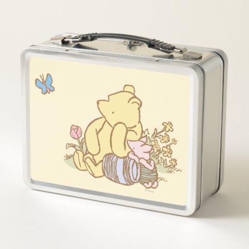 Classic Winnie the Pooh and Piglet Metal Lunch Box | Zazzle