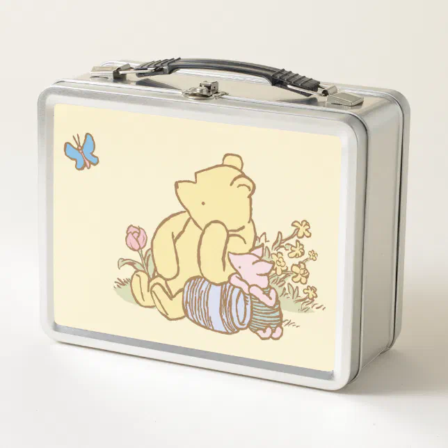 Classic Winnie the Pooh and Piglet Metal Lunch Box | Zazzle