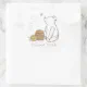 Classic Winnie the Pooh First Birthday Thank You Square Sticker | Zazzle