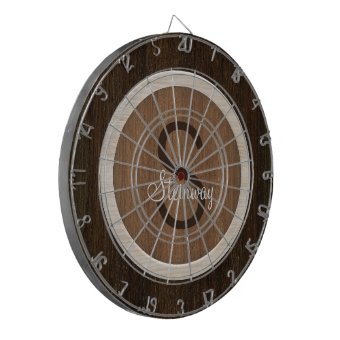 Classic Wood Hue Walnut Baywood Dart Board | Zazzle