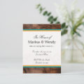 Classic Wood Trim Invitation | Zazzle