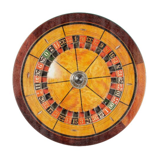 Classic Wooden Roulette Wheel Cutting Board | Zazzle.com
