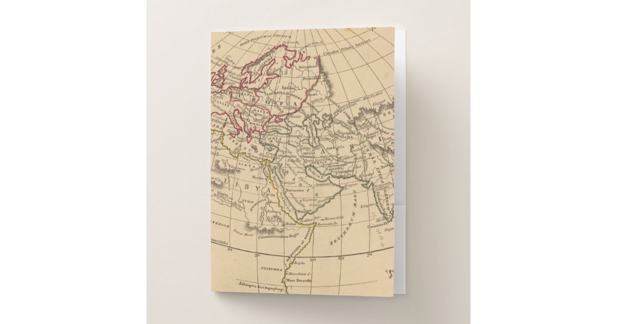 Classic World Map Pocket Folder | Zazzle