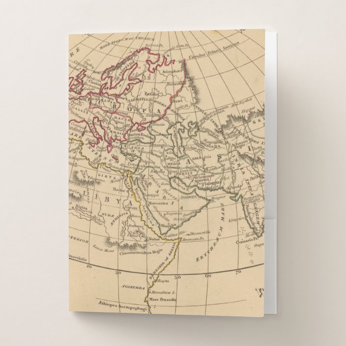 Classic World Map Pocket Folder | Zazzle.com