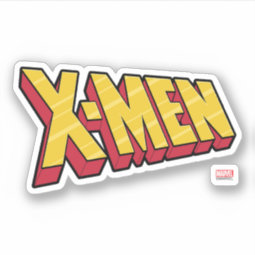Classic X-Men | Red & Gold X-Men Logo Sticker | Zazzle