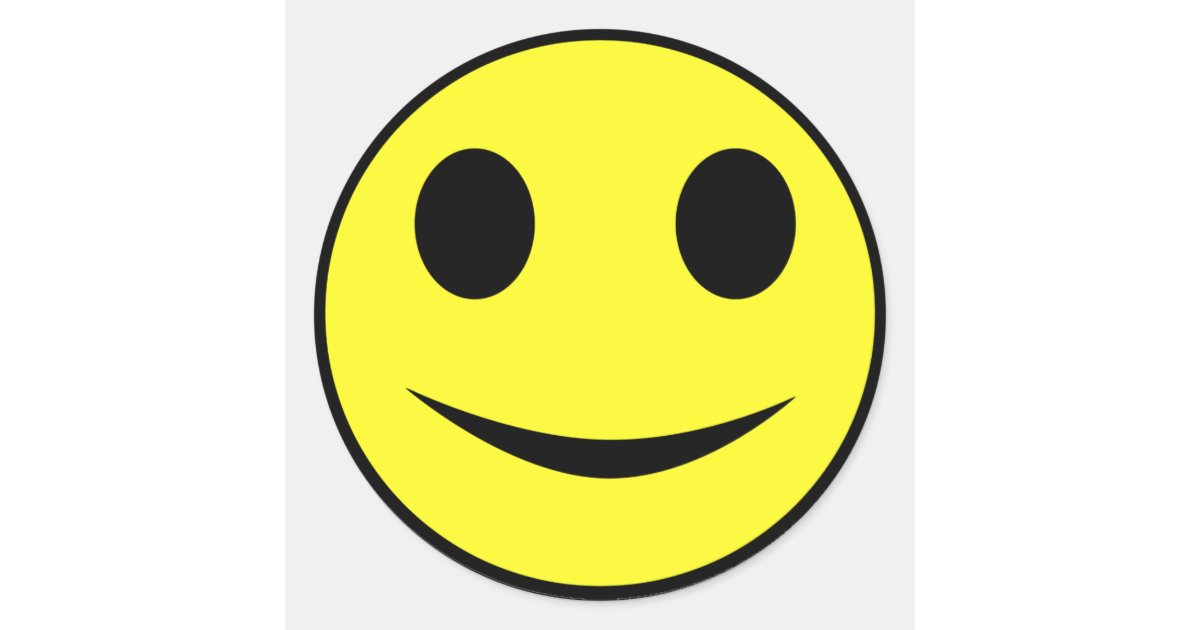 Classic Yellow Face Stickers | Zazzle