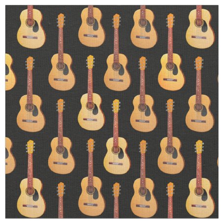 Acoustic Guitars Fabric | Zazzle