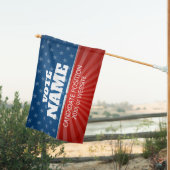 Classical Campaign - iconic stars stripes red blue House Flag | Zazzle