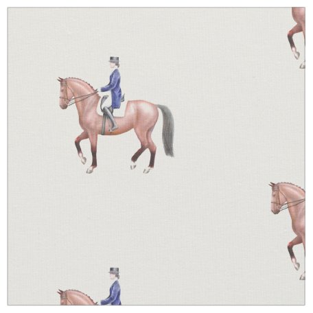 Classical Dressage Horse Equestrian Fabric | Zazzle