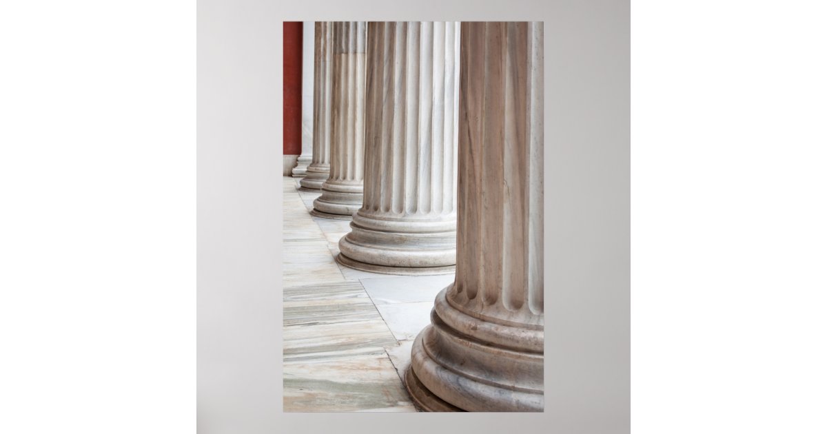 Classical Greek Columns Poster | Zazzle