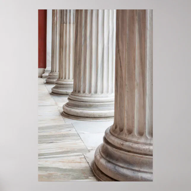 Classical Greek Columns Poster | Zazzle