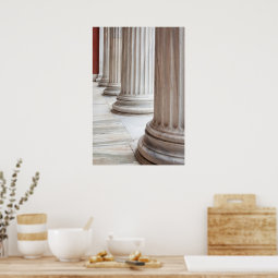 Classical Greek Columns Poster | Zazzle