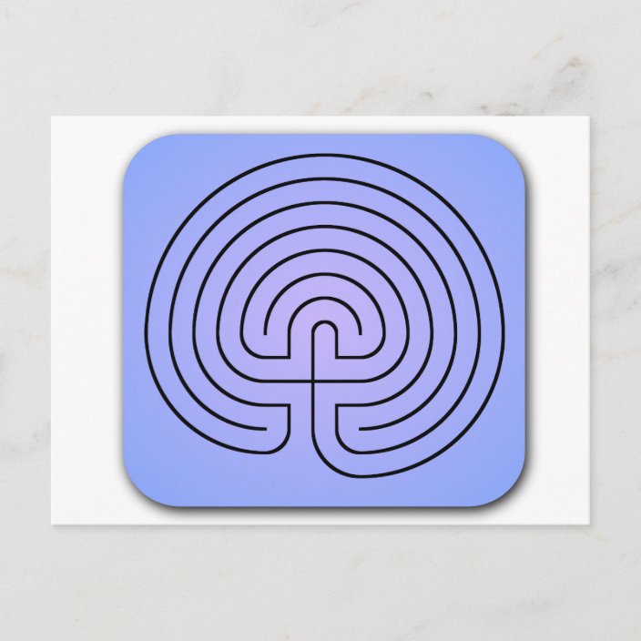 Classical Labyrinth Postcard | Zazzle.com
