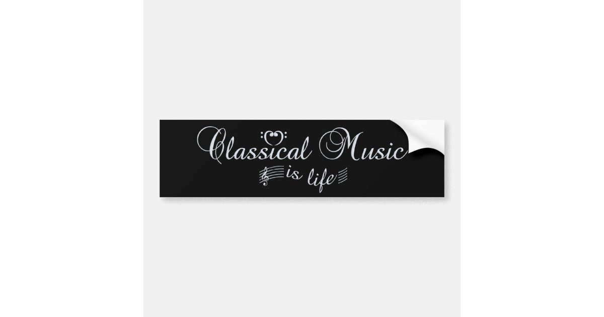 Classical Music bumpersticker Bumper Sticker | Zazzle