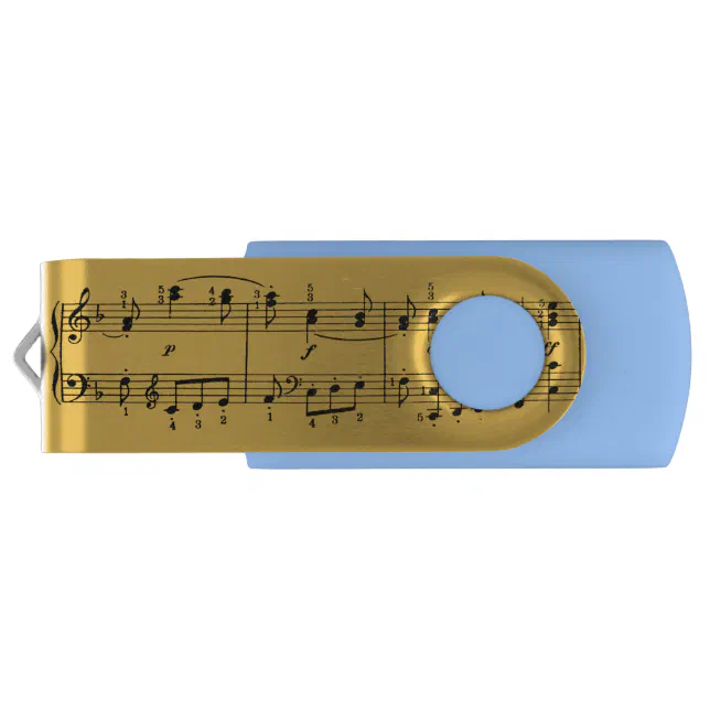 Classical Music Notes USB Flash Drive | Zazzle