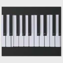Classical Piano Keys Wrapping Paper | Zazzle