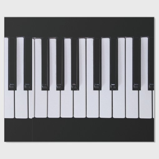 Classical Piano Keys Wrapping Paper | Zazzle