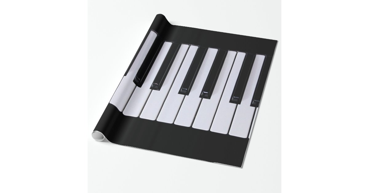 Classical Piano Keys Wrapping Paper | Zazzle