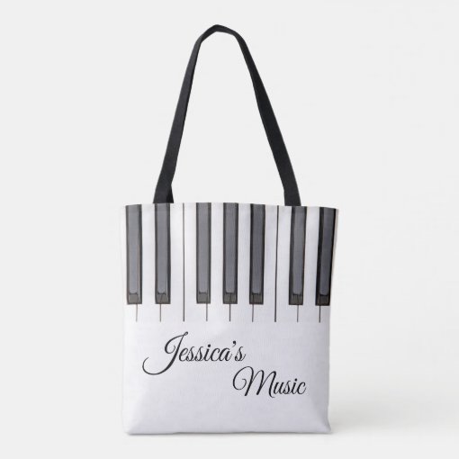 Classical Piano Music Tote Bags for Piano Players | Zazzle