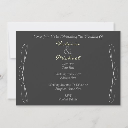 Classical Vintage Motor Wedding Invitation | Zazzle