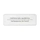 Classical White Minimalist Professional Retro Chic Label | Zazzle