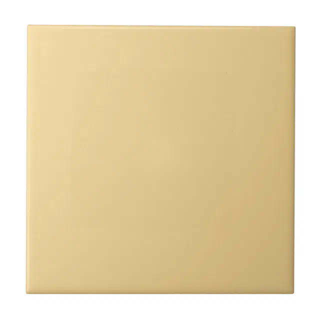 Classically Yellow Square Kitchen and Bathroom Ceramic Tile | Zazzle