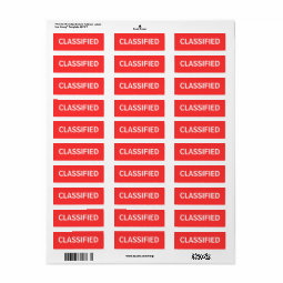 classified label | Zazzle