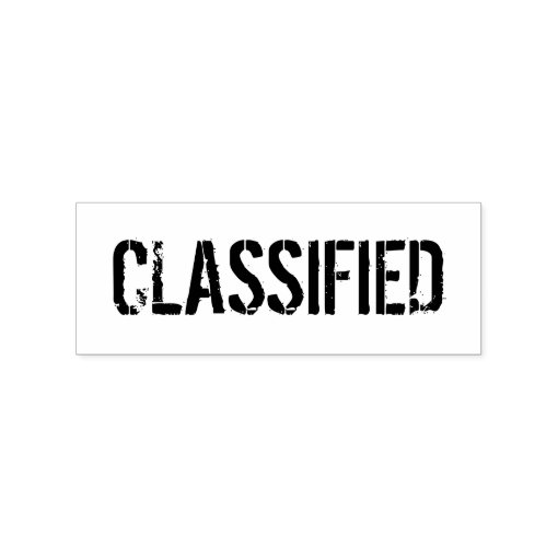 Classified Rubber Stamp | Zazzle
