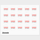 Classified Top Secret Classic Round Sticker | Zazzle