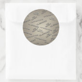 Classified Top Secret Large Round Sticker | Zazzle