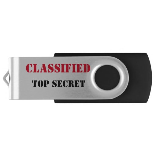 CLASSIFIED TOP SECRET USB FLASH DRIVE | Zazzle