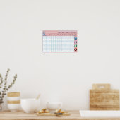 Classroom Attendance Wall Poster | Zazzle