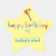 Classroom Birthday Star Stickers | Zazzle
