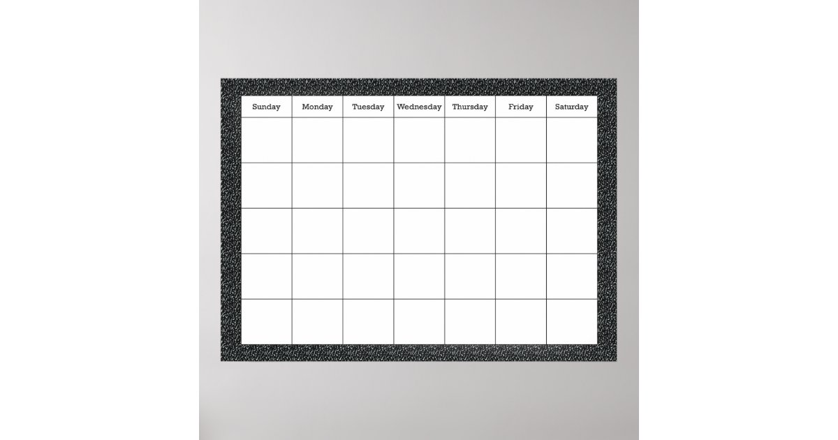 Classroom Calendar Poster | Zazzle
