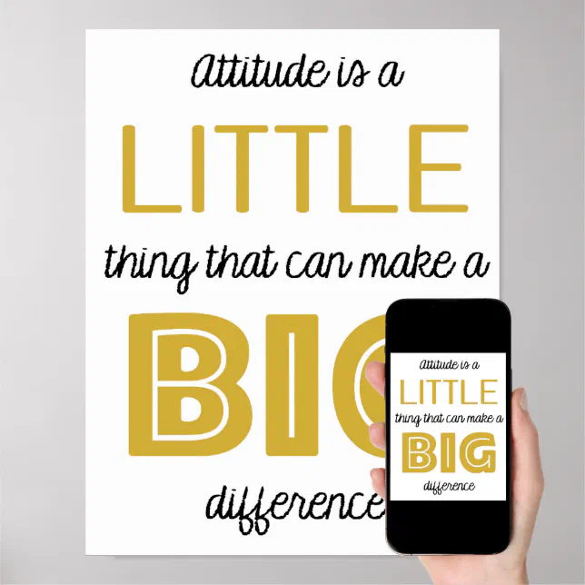 Classroom Decor, Classroom Quotes, Attitude Poster | Zazzle