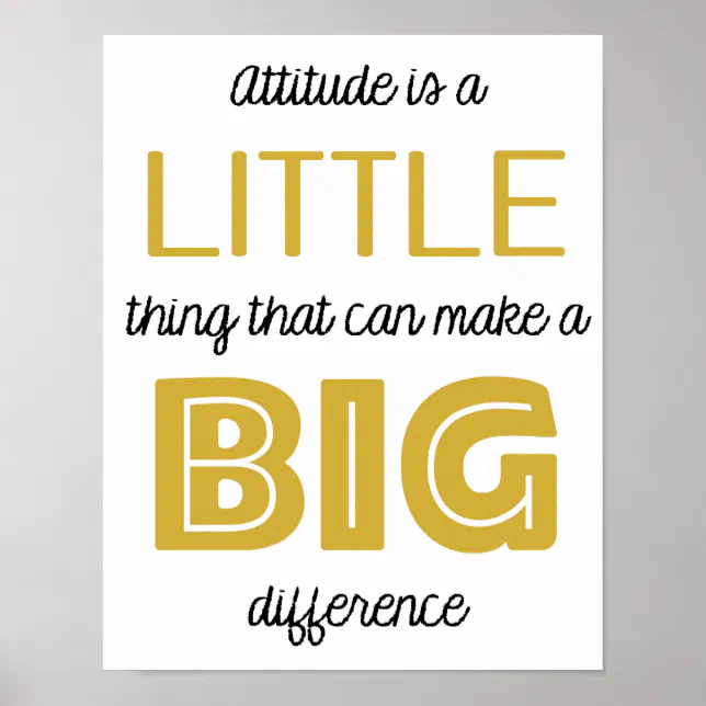 Classroom Decor, Classroom Quotes, Attitude Poster | Zazzle