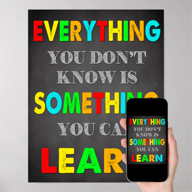 Classroom Decor, Classroom Quotes, Inspirational Poster | Zazzle