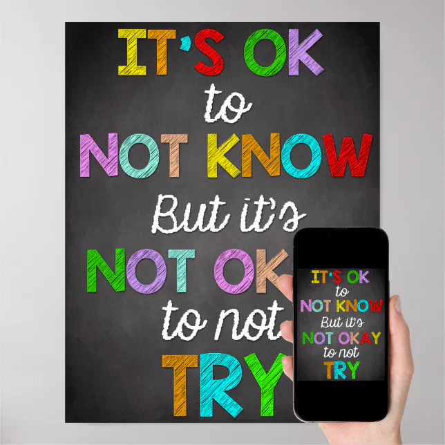 Classroom Decor, Classroom Quotes, Inspirational Poster | Zazzle