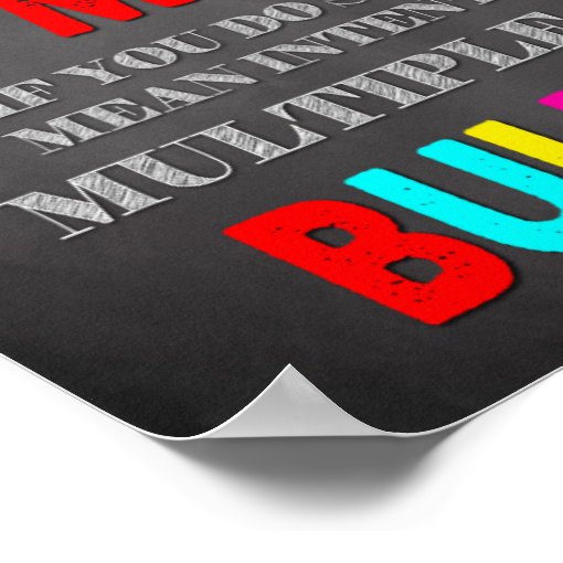 Classroom Decor, Classroom Quotes, Is it Bullying Poster | Zazzle