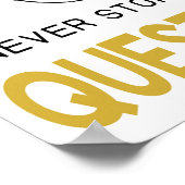 Classroom Decor, Never Stop Asking Questions Sign | Zazzle