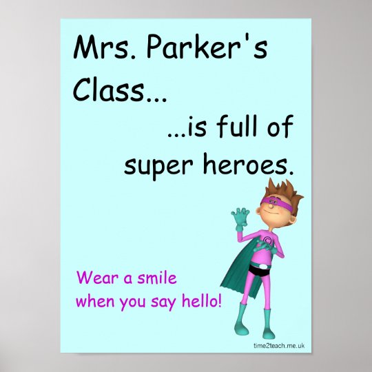 Classroom door Poster / sign | Zazzle.com