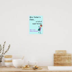 Classroom door Poster / sign | Zazzle